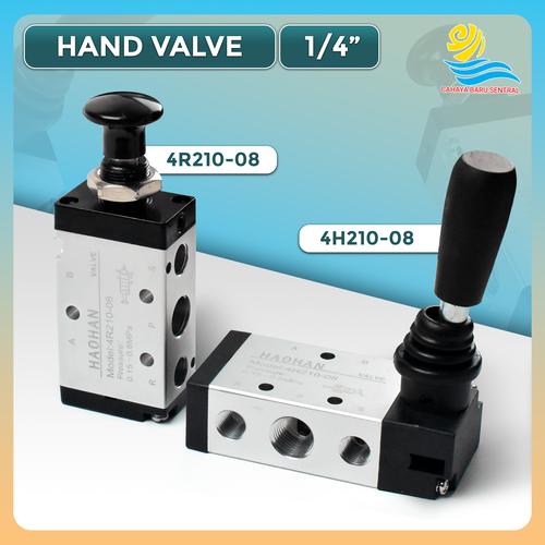 Promo Mechanical Valve Hand Control Tuas Pneumatic 1/4 HAOHAN - 4H210 ...