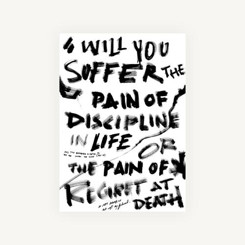 Jual Pain of discipline | WTHW Prints A3 - Kota Bekasi - WTHW | Tokopedia