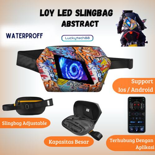 Jual LOY LED SLINGBAG PRIA ABSTRACT ART BLUETOOTH CONTROL WATERPROOF - Hitam - Jakarta Barat ...