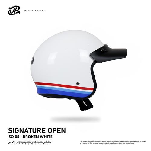 Promo Helm Half Face JP Signature Open - Motif SO 05 - L - Kab ...