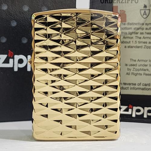 Jual Zippo Original Armor Fold Diamond Design 4 sisi Gold Plated 18k Japan Official - Jakarta ...