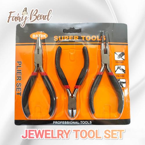 Jual Tang Set Mini 4,5" Tang Lancip, Tang Bulat, Tang Potong (3pcs) DIY ...