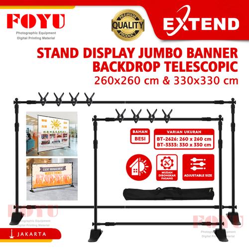 Promo Stand Standing Display Jumbo Banner Backdrop Background Pipa ...
