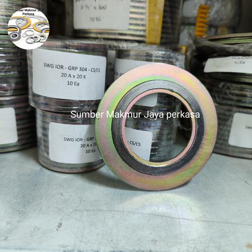 Jual SWG JIS 20K Carbon Steel ( Spiral Wound Gasket CS JIS 20K ) 3/4 ...