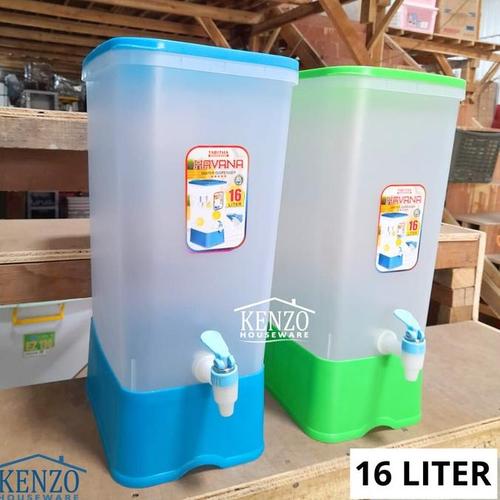 Jual TEMPAT WATER DISPENSER 16 LITER ES BUAH SIRUP AIR MINUM + KERAN ...