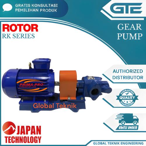 Jual Pompa Oli Gear pump Type RK 55liter/menit merk Rotor 2.2kw - 220v ...