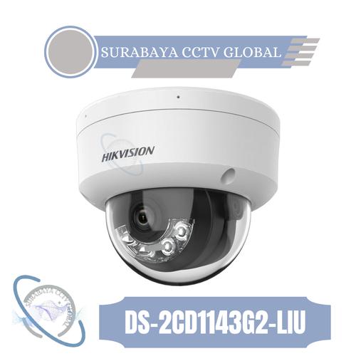 Jual HIKVISION CCTV DS-2CD1143G2-LIU 4 MP Smart Hybrid Light Fixed Dome Network Camera - Kota ...