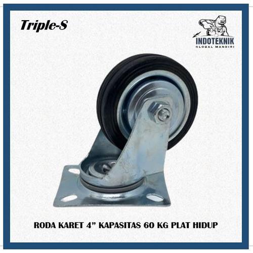 Jual Roda Karet 4 Inch HIDUP - Roda Kastor Etalase Trolley Troli Roda ...