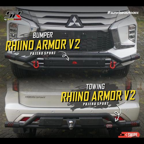 Jual BUMPER RHINO ARMOR V2 MITSUBISHI PAJERO SPORT 2016-2024 SUPER ...