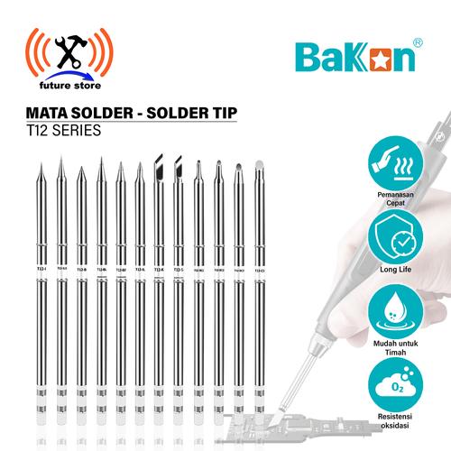 Promo Bakon T12 Series Mata solder Station Lurus/Pisau/Tapak Kuda ...