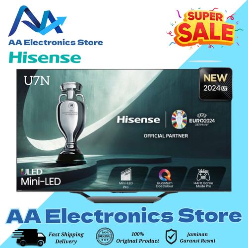 Jual HISENSE 55U7N ULED MINI LED 4K UHD SMART GOOGLE TV 55 INCH QUANTUM DOT COLOUR U7N U7 SERIES ...