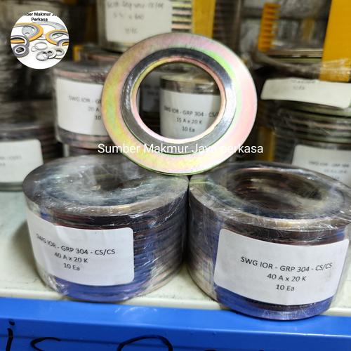 Jual SWG JIS 20K Carbon Steel ( Spiral Wound Gasket CS JIS 20K ) 11/4 ...