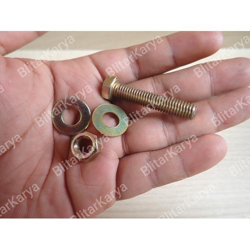 Jual Baut 12 Set Baut Mur Ring M8 WP8 Set Baut Kuning - Kab. Blitar ...