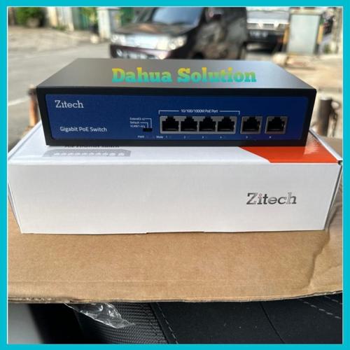 Jual PoE Switch Zitech ZT-HN4G2G-48-V3 Full Gigabit 4 Gigabit port + 2 Uplink Gigabit port ...