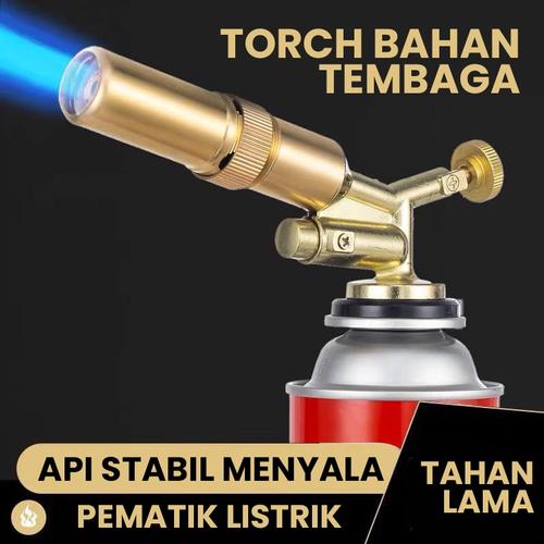 Jual Kepala Portable Gas Torch Flame gun Las Butane Blow Torch Api Jet ...
