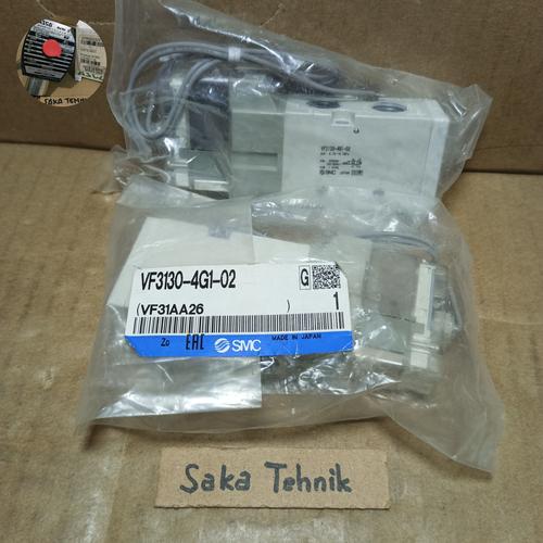 Jual Solenoid Valve SMC VF3130-4G1-02 AC220V - Kota Tangerang - SAKA TEHNIK | Tokopedia