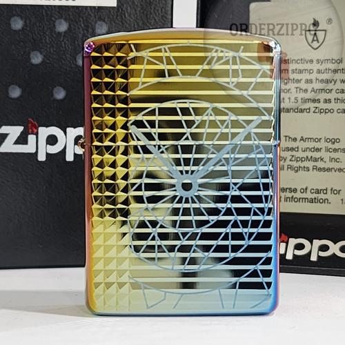 Jual Zippo Original Armor Diagonal Design Titanium Coatin 5 sisi Japan ...