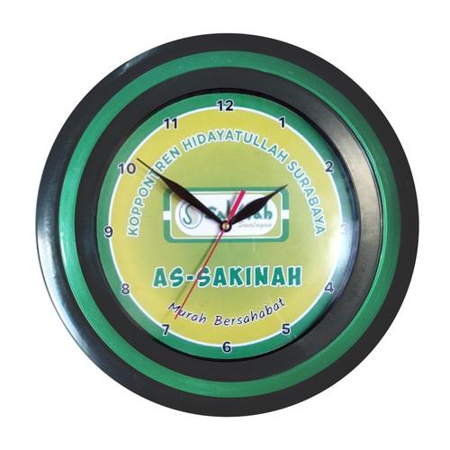 Jual Jam Dinding Custom Logo Perusahaan Ukuran 35cm - Biru - Kota ...
