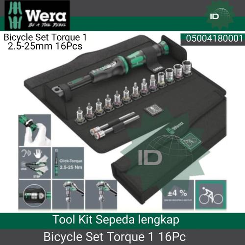 Jual Wera Tool Kits Sepeda Lengkap 05004180001 Bicycle Set Torque 16 ...