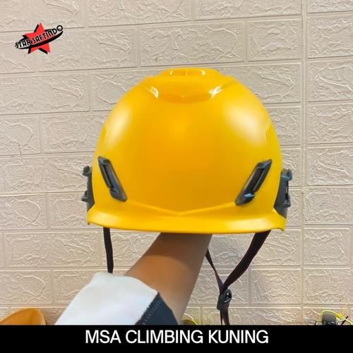 Jual MSA H1 Safety Helmet Climbing Kuning Helm Safety Msa Trivent Lokal ...