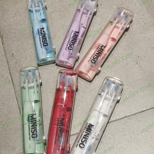 Jual MINISO Multi Colors Electric Toothbrush Kit / Sikat Gigi Elektrik ...