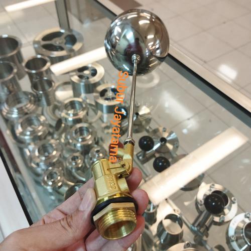 Jual Floating Valve Pelampung Tangki Kuningan 3/4 " DN 20 Bola ...