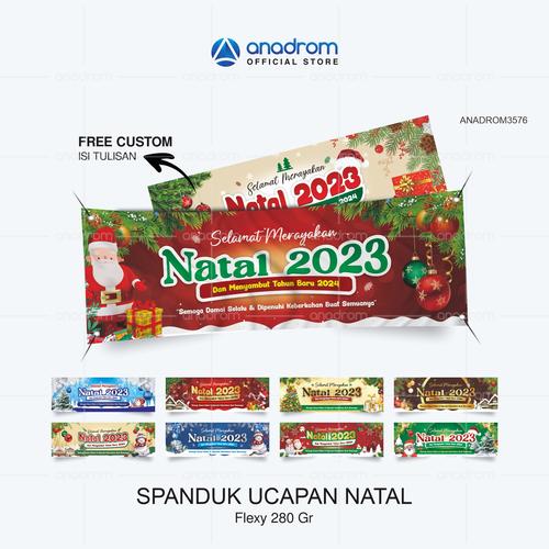 Jual Spanduk Ucapan Natal Custom | Spanduk Merry Christmas | Banner ...