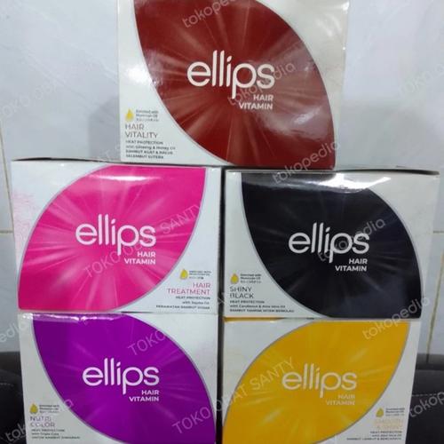 Jual ELLIPS HAIR VITAMIN RAMBUT RUSAK RONTOK DAN BERCABANG 1BOX - NUTRI ...