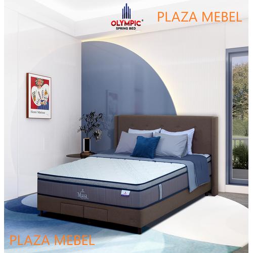 Jual SET Spring Bed Olympic Maia Plush Top + Divan Laci HB Celina ( FULLSET ) - SET 120x200 ...