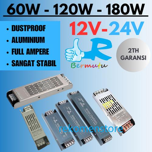 Jual Trafo Tipis 12v - 24v 60w - 150w Power Supply Slim 5A 10A 8A - 60W 1THN 12V - Jakarta Barat ...