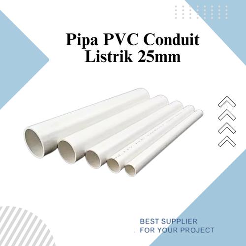 Jual PIPA PVC CONDUIT PUTIH 25MM 2.9M PIPA PARALON CONDUIT LESSO ...