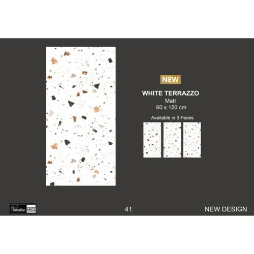 Jual GRANIT MERK VALENTINO GRESS TIPE WHITE TERRAZZO UK 60X120CM UNTUK ...