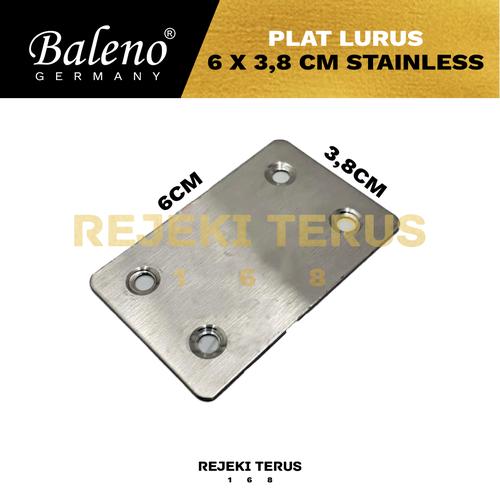 Jual Plat Lurus 6 x 3,8 cm Sambung STAINLESS 4 Lubang - Konektor ...