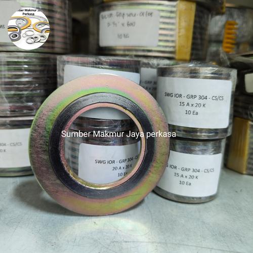 Jual SWG JIS 20K Carbon Steel ( Spiral Wound Gasket CS JIS 20K ) 1/2 ...