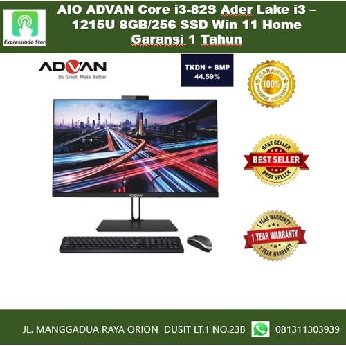 Jual AIO ADVAN Core i3-82S Ader Lake i3 – 1215U 8GB/256 SSD Win 11 Home ...