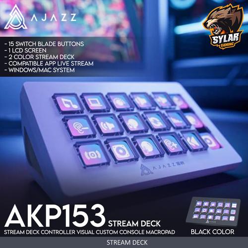 Jual Ajazz AKP153 Stream Deck Controller Visual Custom Console Macropad ...