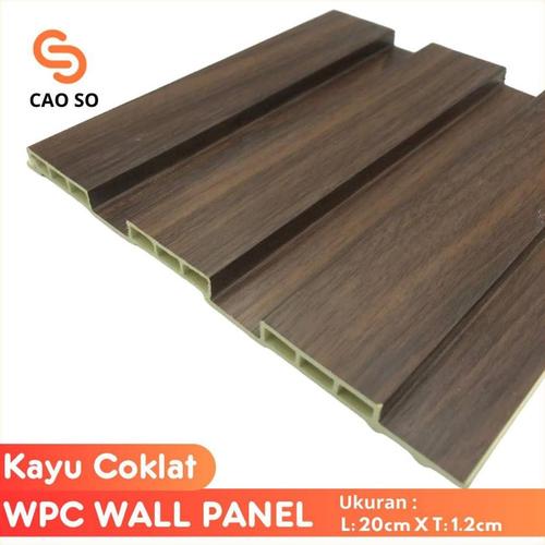 Jual WPC wall Panel Dekorasi Dinding Kayu Warna Kayu coklat | Wallpanel ...