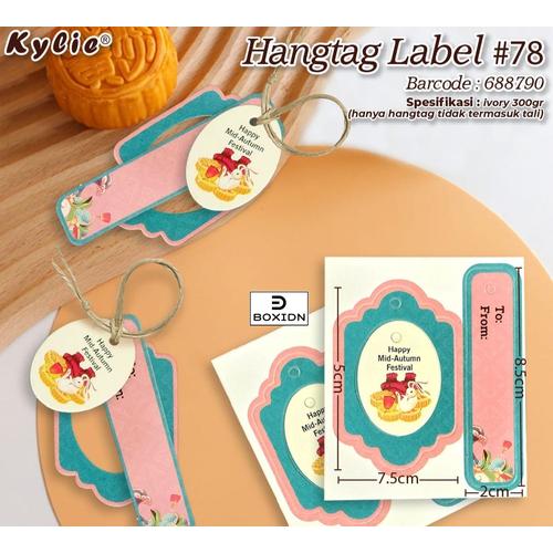 Jual 5 set hangtag only hangtag mooncake hangtag kue bulan kartu ucapan ...