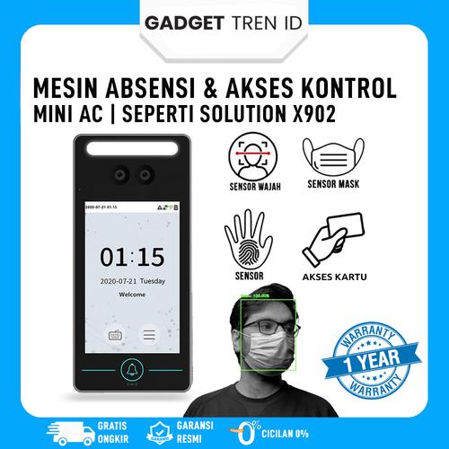 Jual Mesin Absensi & Akses Kontrol Mini AC Sensor Wajah | Kartu RFID | Setara Solution X902 ...