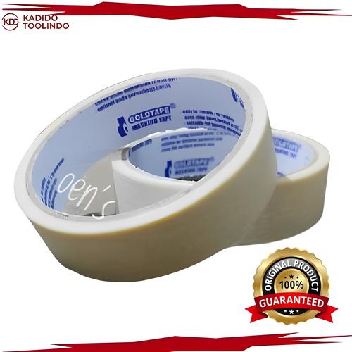 Jual Isolasi kertas masking tape gold tape ukuran 1 inch / 24 mm - Kab ...