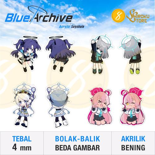 Jual Blue Archive Keychain / Gantungan Kunci Yuuka Shiroko Kirino ...