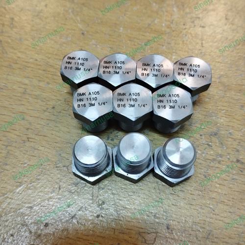 Jual Plug/Dop Besi A105 3000 Psi NPT 1/4 " inchi Drat Luar - Jakarta ...