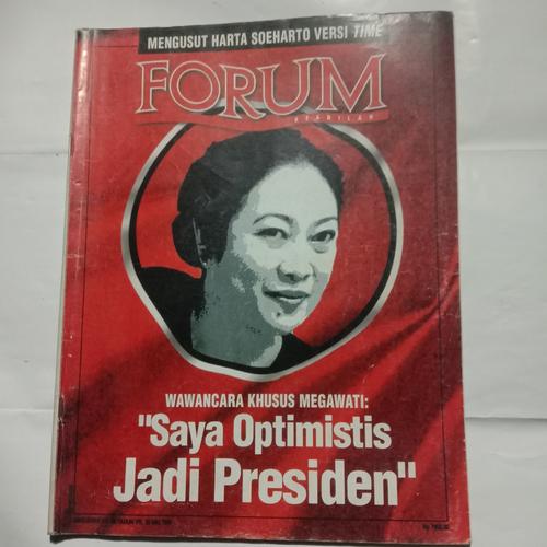 Jual majalah forum wawancara khusus Megawati saya optimis jadi presiden ...