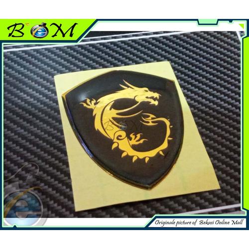Jual Sticker stiker Logo timbul logo laptop msi hitam - Kota Bekasi ...