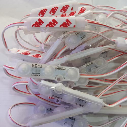 Jual lampu led modul 3 mata saso samsung DC 12V 1.5W putih harga 50pc ...