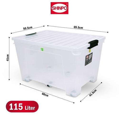 Jual Shinpo 103 Titan Container Box 115 Liter CB 115 Transparan Bening ...