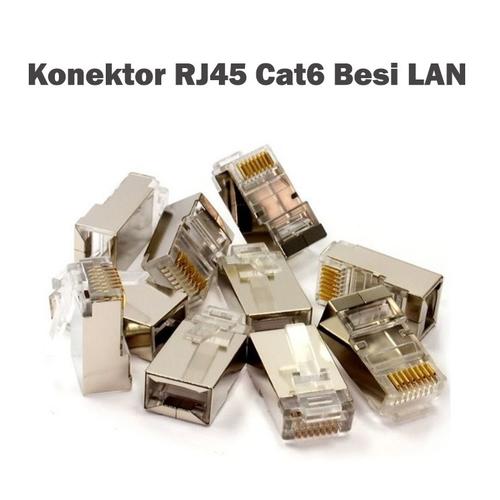 Jual Konektor RJ45 Cat5 Besi LAN Connector RJ45 Metal Iron - Kota Depok ...