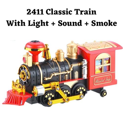 Promo 2411 Classic Train With Light + Sound + Smoke / Classic Train ...