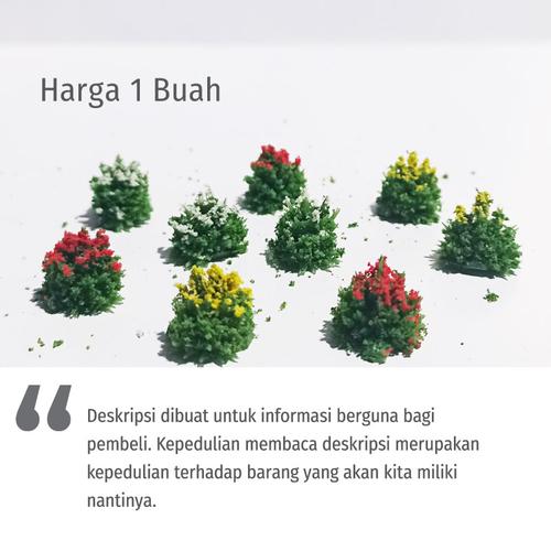 Jual Miniatur Bunga Semak Maket Terrarium Diorama B86 - Merah - Jakarta ...