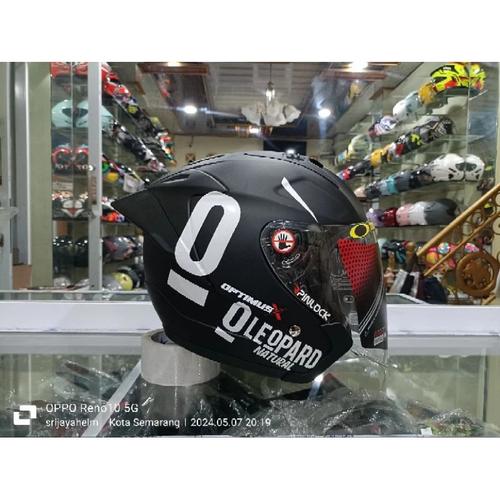 Jual HELM R-SIX OPTIMUS PAKET GANTENG - grey stone leo, M - Kota ...